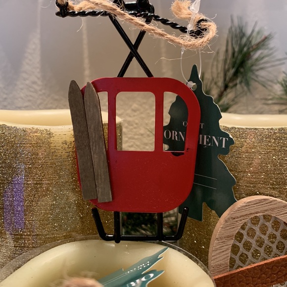 Target | Holiday | Target 6 Ornaments Rustic Farmhouse Ski Lift Mailbox ...